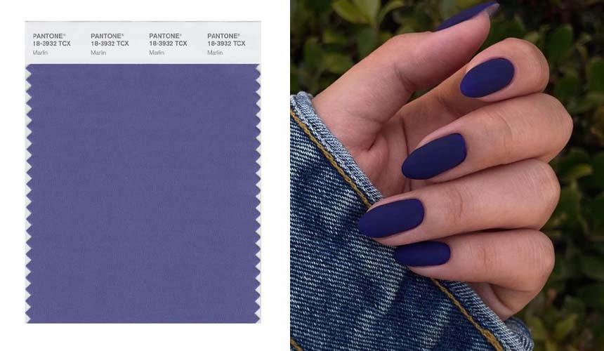 PANTONE -18-3932 TCX Marlin - модні відтінки манікюру 2024 | Tufishop ...