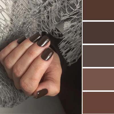 PANTONE - 19-0913 Hot Fudge - модні відтінки манікюру 2023/24 ...