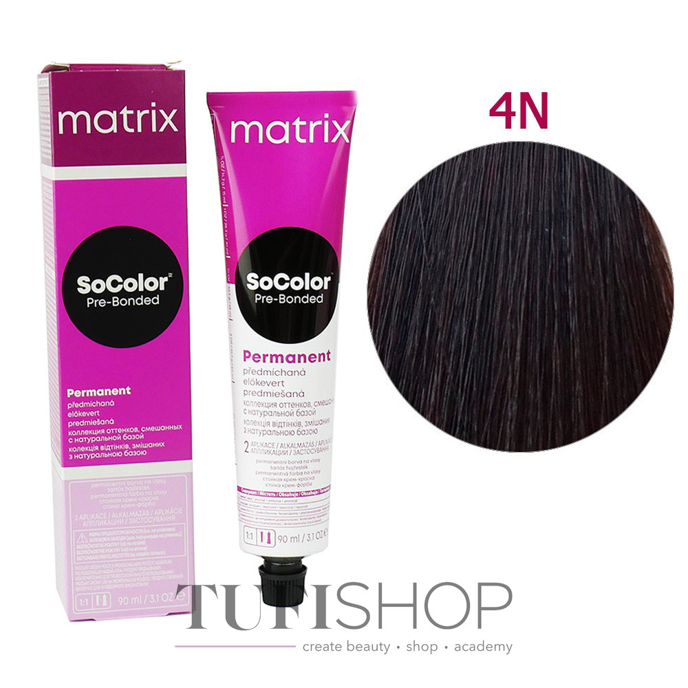 Фарба для волосся Matrix Socolor Beauty 4N - купити в Києві | Tufishop ...