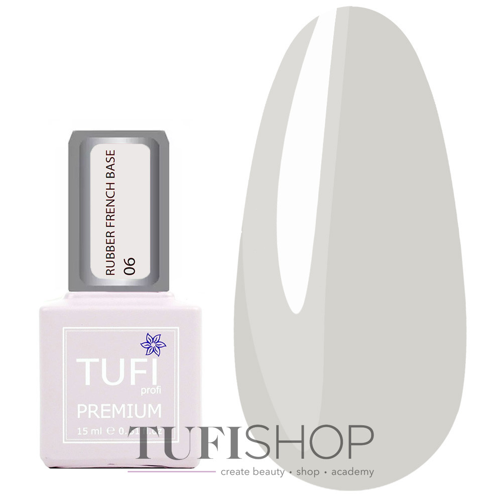 База TUFI profi PREMIUM Rubber French Base 006 15 мл - купити | Tufishop.com.ua