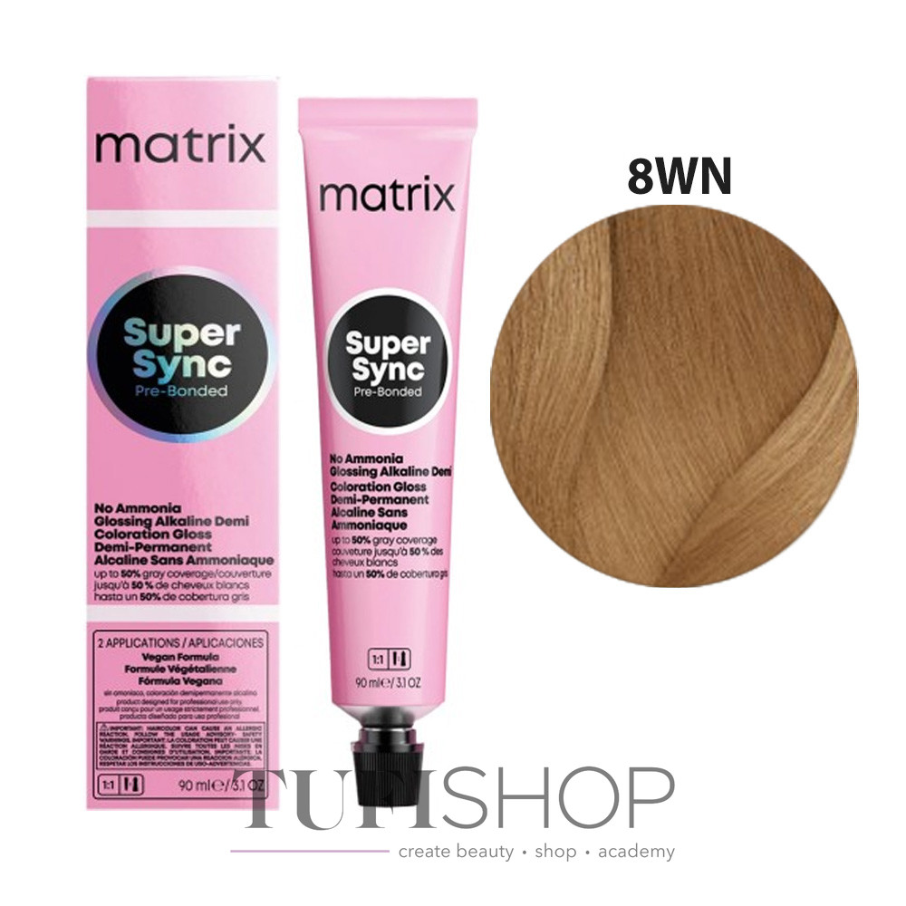 Тонер для волосся MATRIX Супер Сінк Пре-Бондед 8WN 90 мл-купити ...